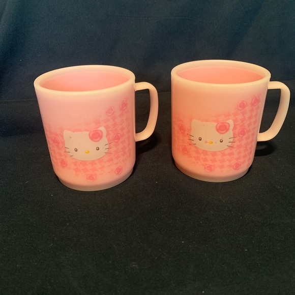 Sanrio | Kitchen | Vintage Plastic Hello Kitty Pink Plastic Cupmug ...